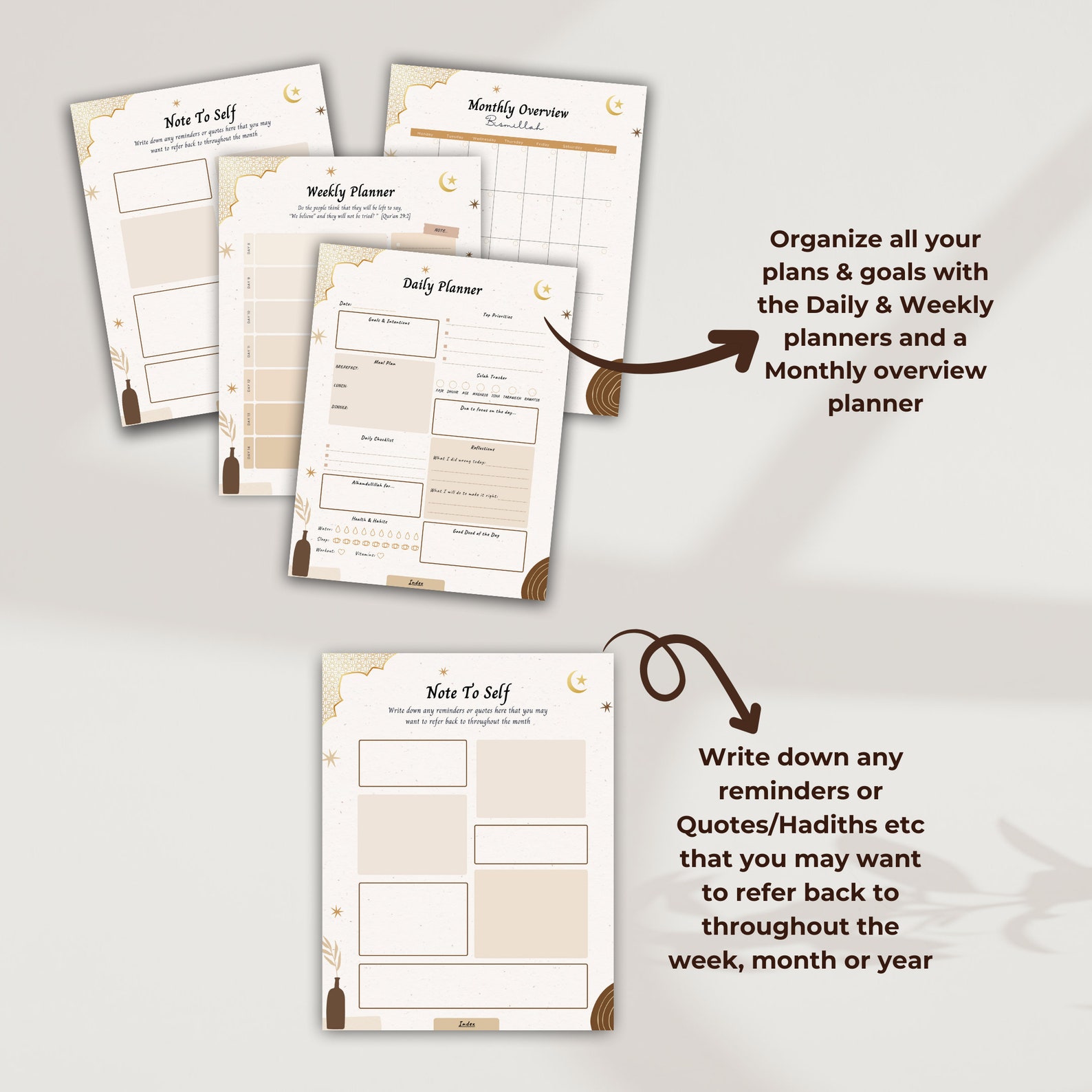 Muslim Journal Printable and Digital, Muslimah Planner, Prayer Journal ...