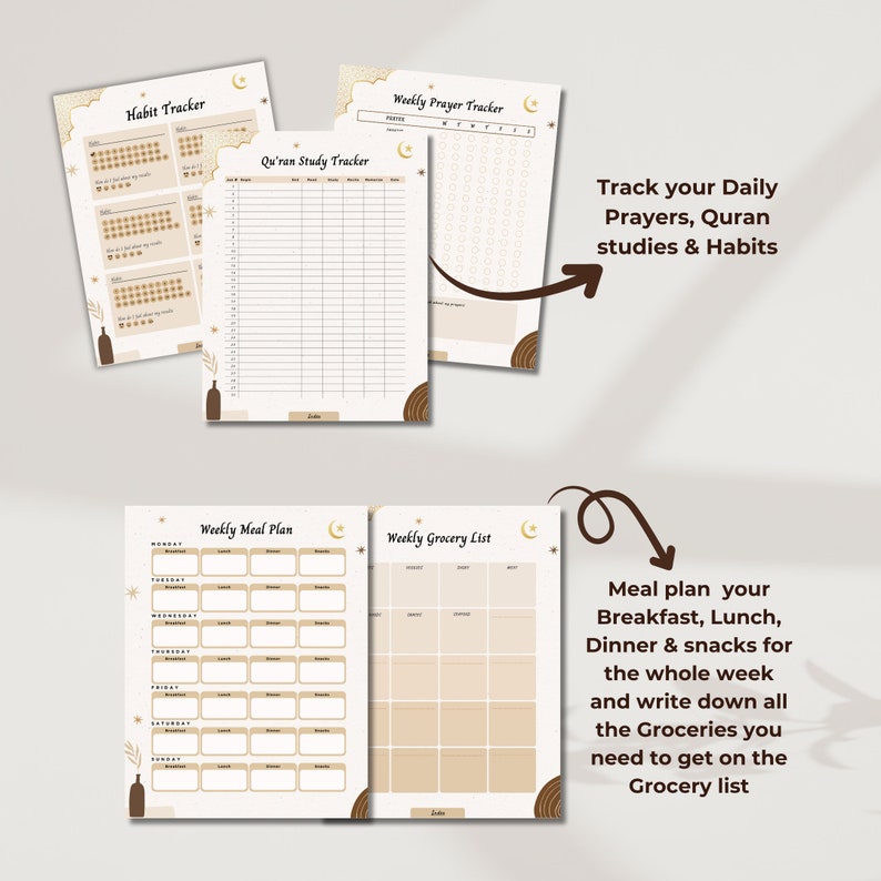 Muslim Journal Printable and Digital, Muslimah Planner, Prayer Journal ...