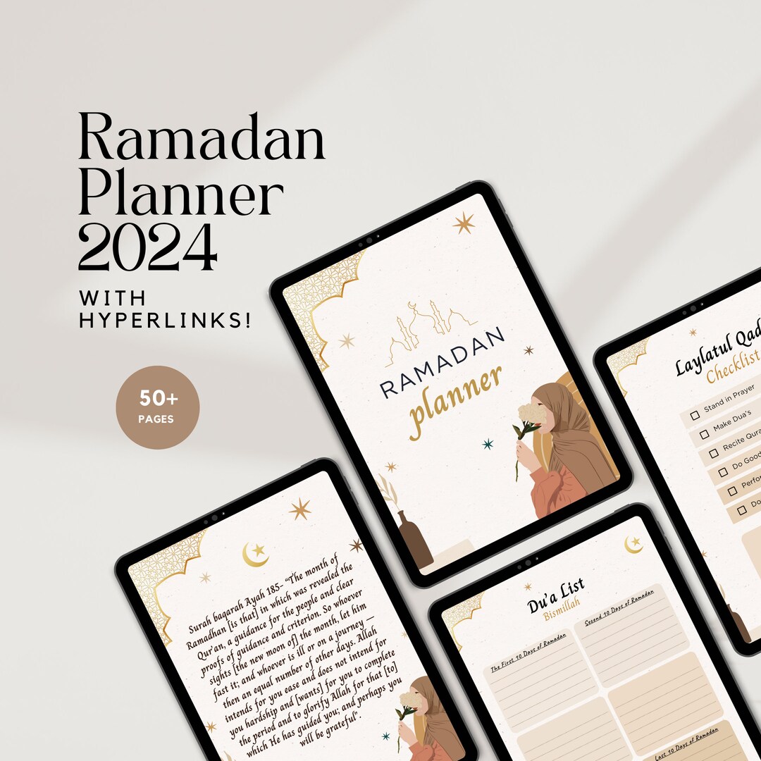 Ramadan Planner 2024 With Hyperlinks, Goodnotes Ramadan Journal, Muslim ...