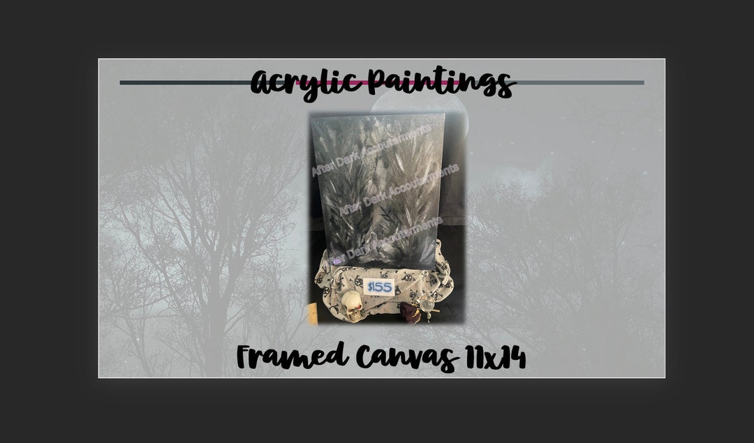 Acrylic Painting Original Artwork ghost Sighting Gothic, Horror Decor ...