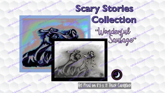 Scary Stories Wonderful Sausage Dark Art Decor Gothic - Etsy