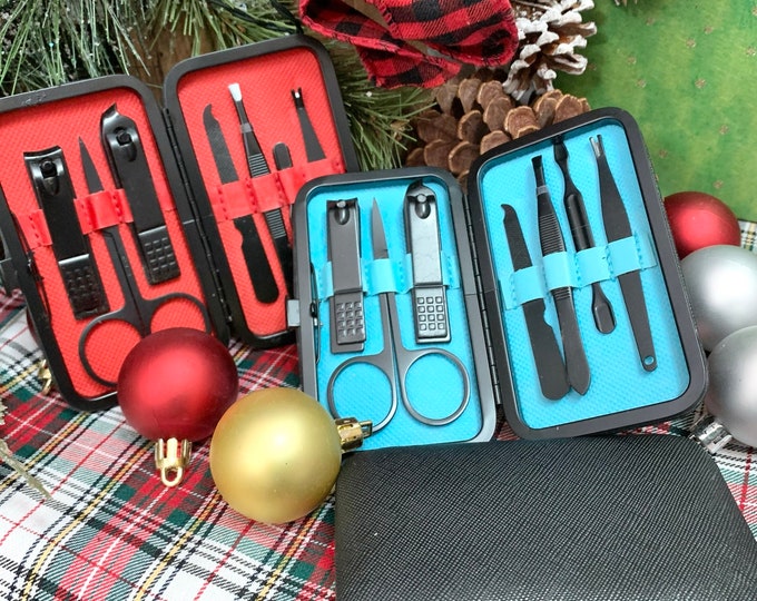 Stainless Steel Nail Kit Nail Care For Him Mens Nail Kit Travel