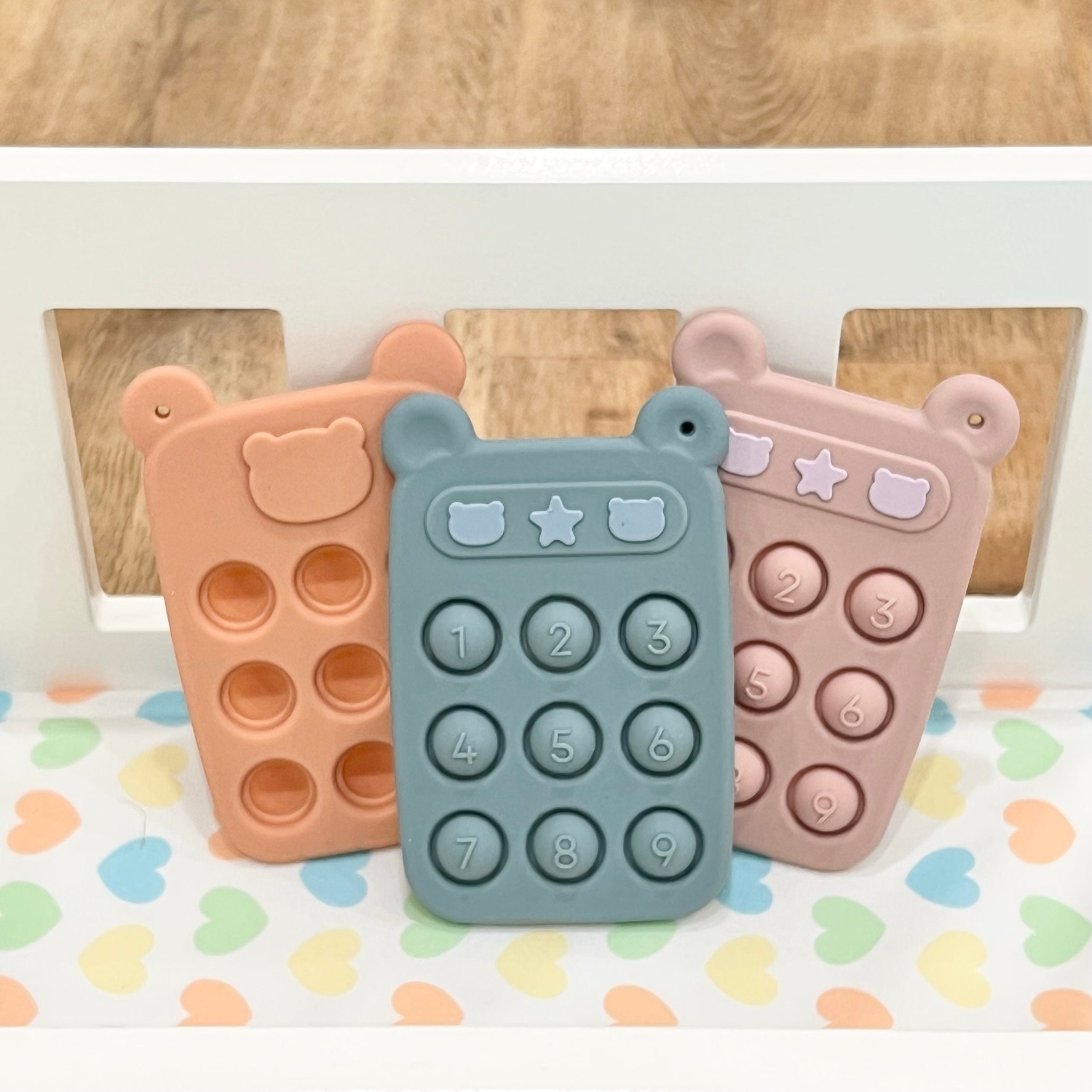 Teething Pop It Remote Baby Teether Baby Teething Soothing - Etsy