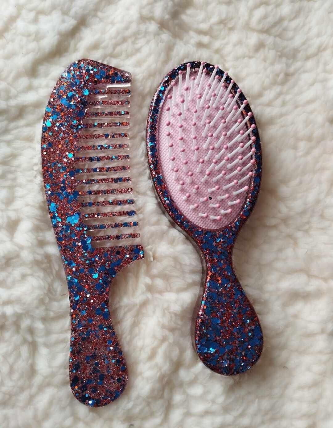 Resin Brush and Comb Duo - Etsy