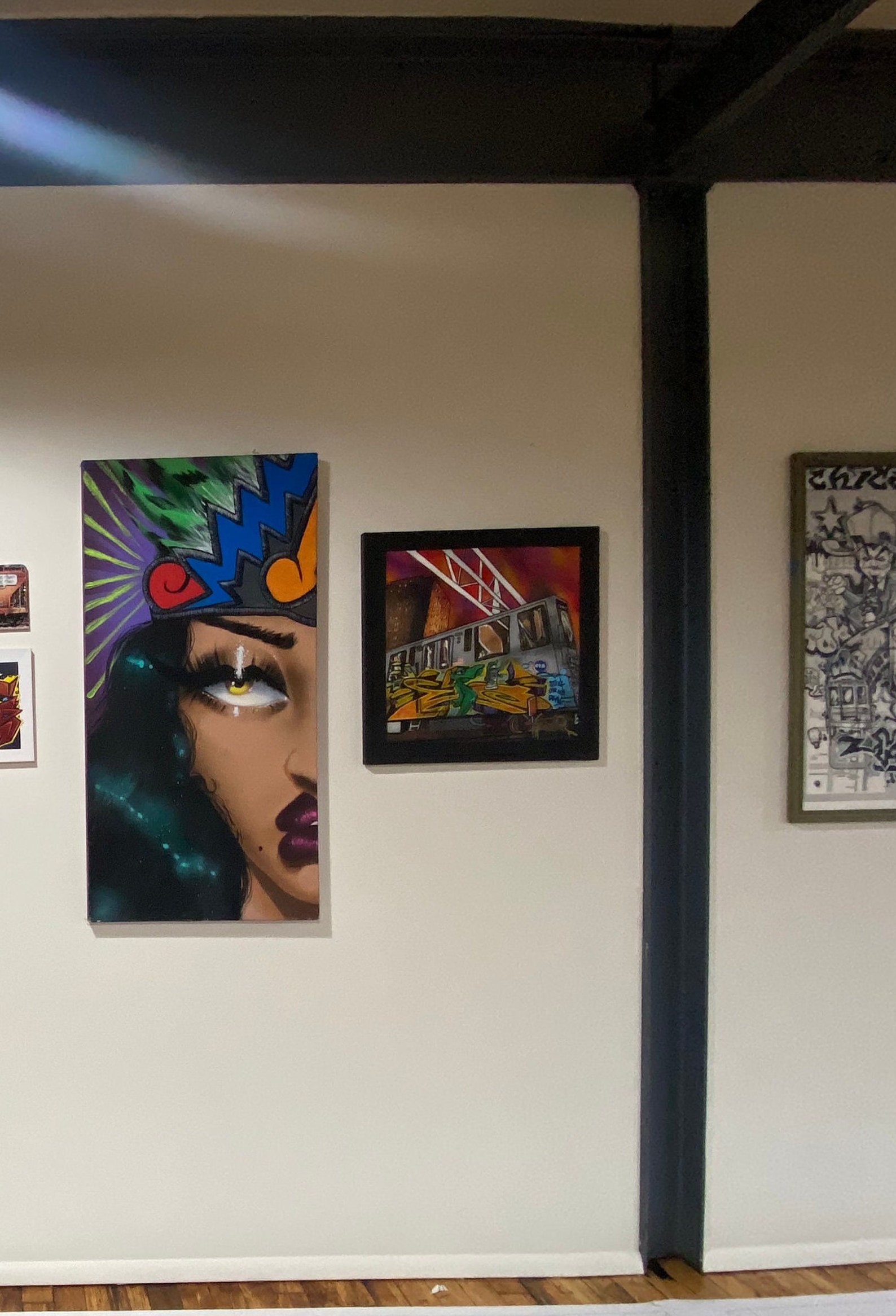 CTA Train Graffiti Piece on Canvas by Chicago Legend EMTE - Etsy