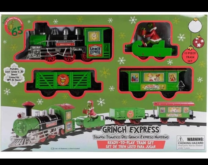 65 Anniversary Dr. Seuss is the Grinch Express Train Set. - Etsy