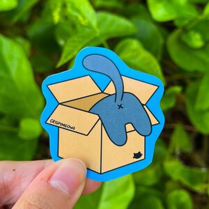 Cat Butt Stickers • Cat in Box • Cat Laptop Decal • Funny Cat Sticker ...