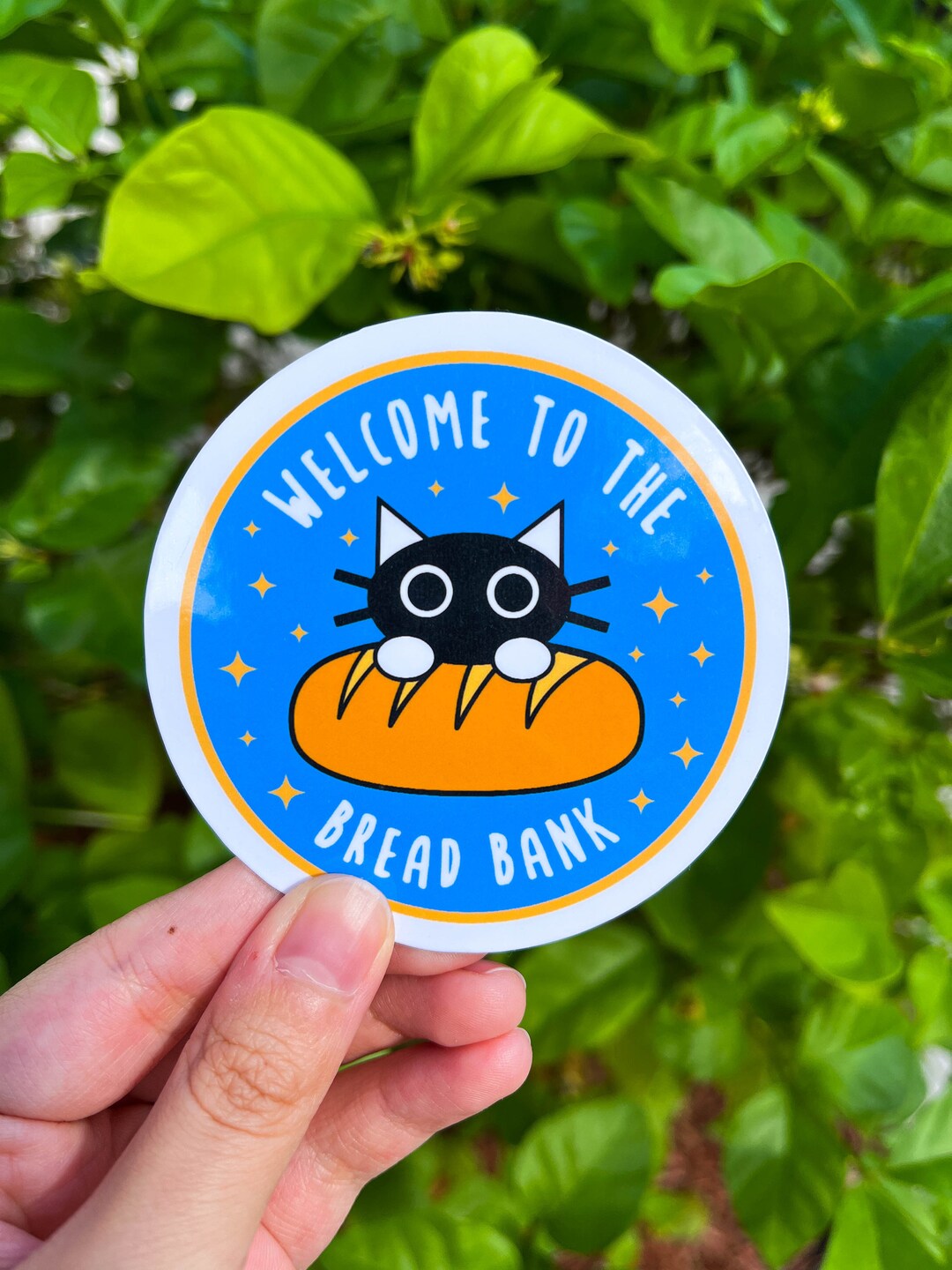 Welcome to the Bread Bank Magnet • Cute Cat With Bread Magnet for Cat ...