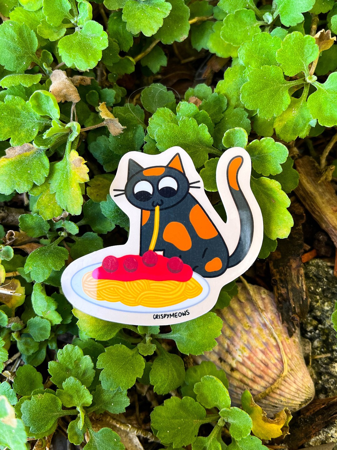 Spaghetti Cat Sticker • Food Stickers • Spaghetti Sticker • I Love ...
