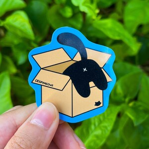 Cat Butt Stickers • Cat in Box • Cat Laptop Decal • Funny Cat Sticker ...