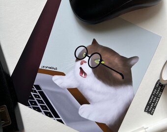 Cat Computer Decor - Etsy