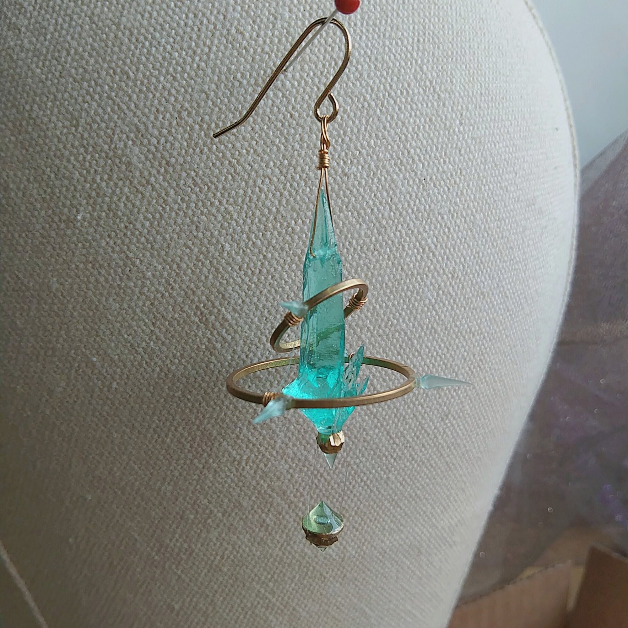 Handmade FFXIV Aetheryte Crystal Earrings Final Fantasy XIV - Etsy