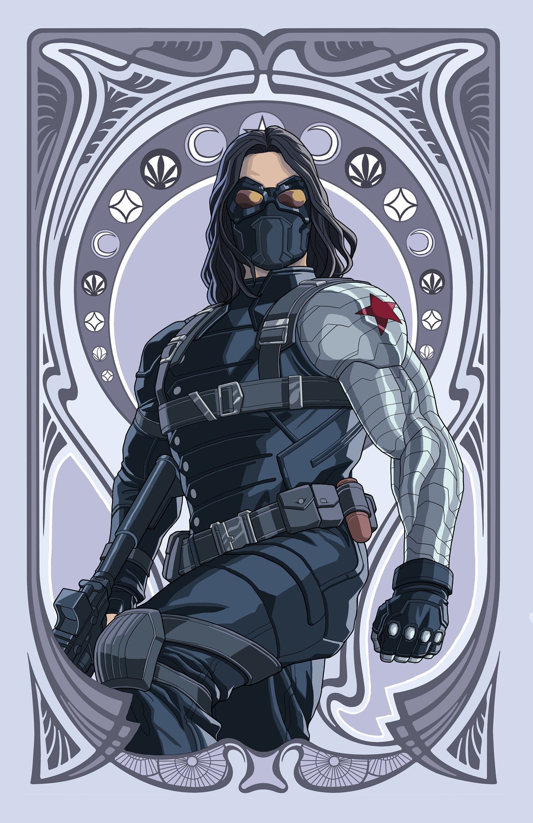 Bucky Nouveau Sticker - Etsy