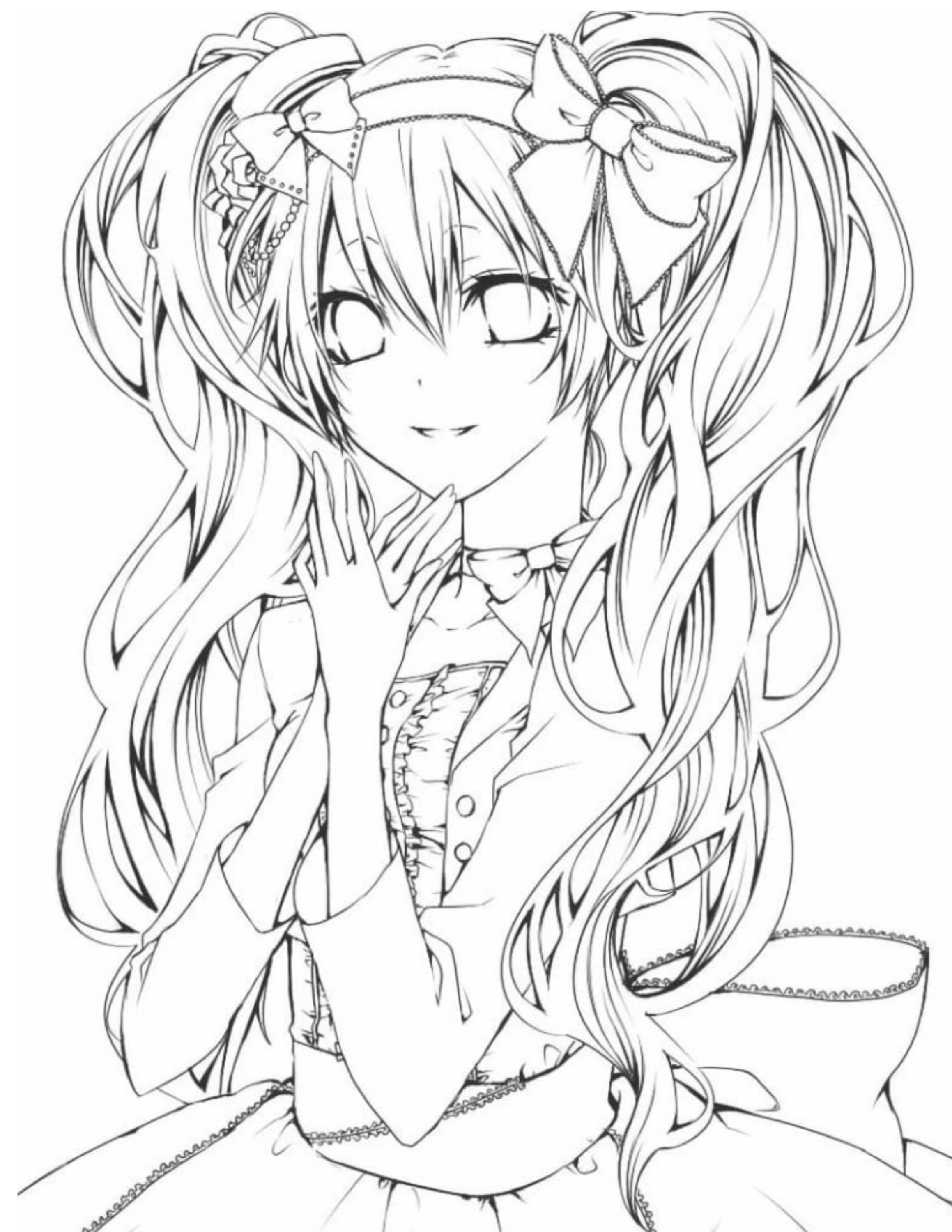 ANIME Adult Coloring BUNDLE, Printable Anime Coloring Book, Instant ...