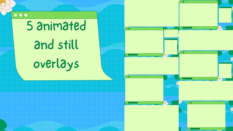 Lily Pad Animated Stream Overlay and Waiting Screens - Etsy