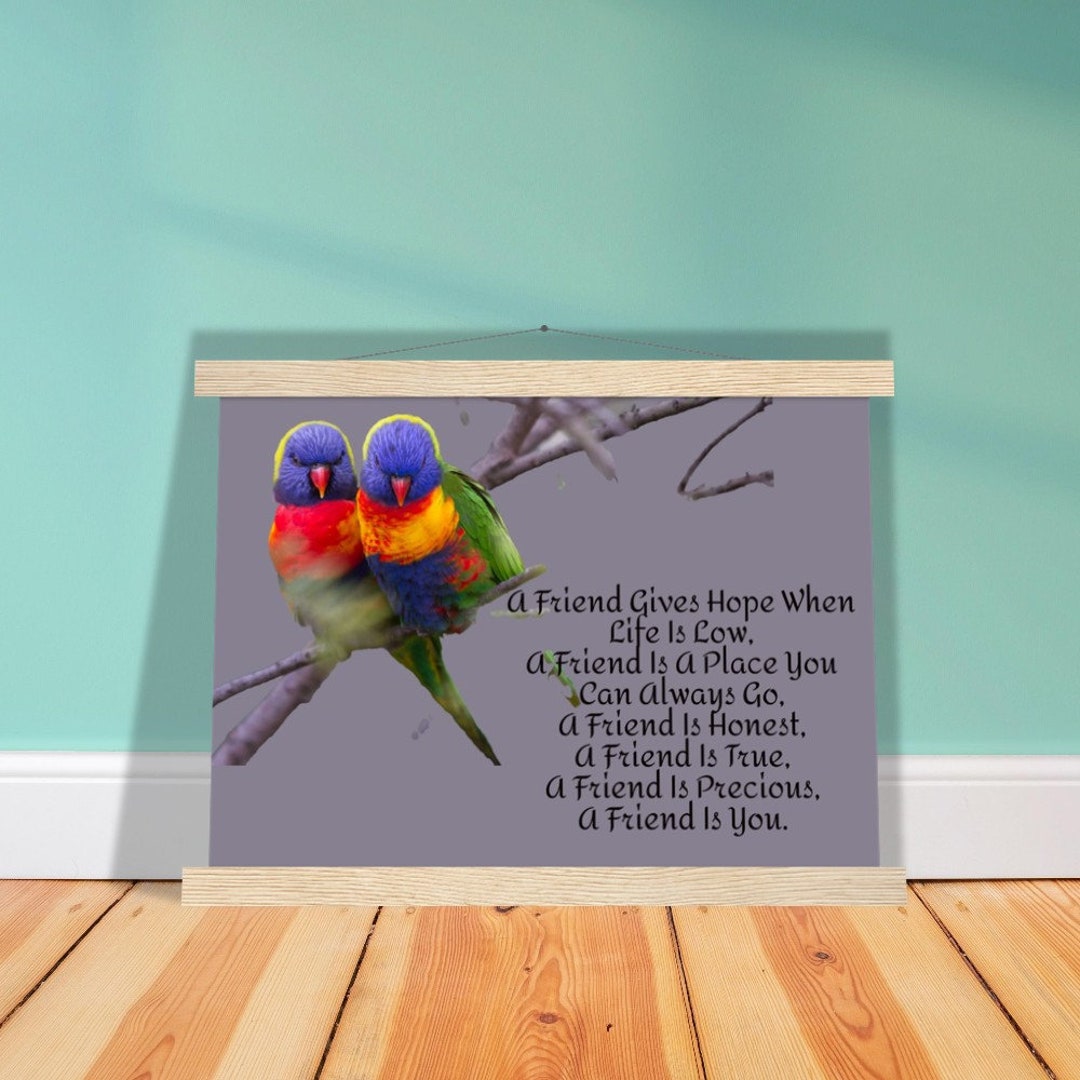 Friendship Gift Art Print. This Artistic Wall Decor Comes in Many ...