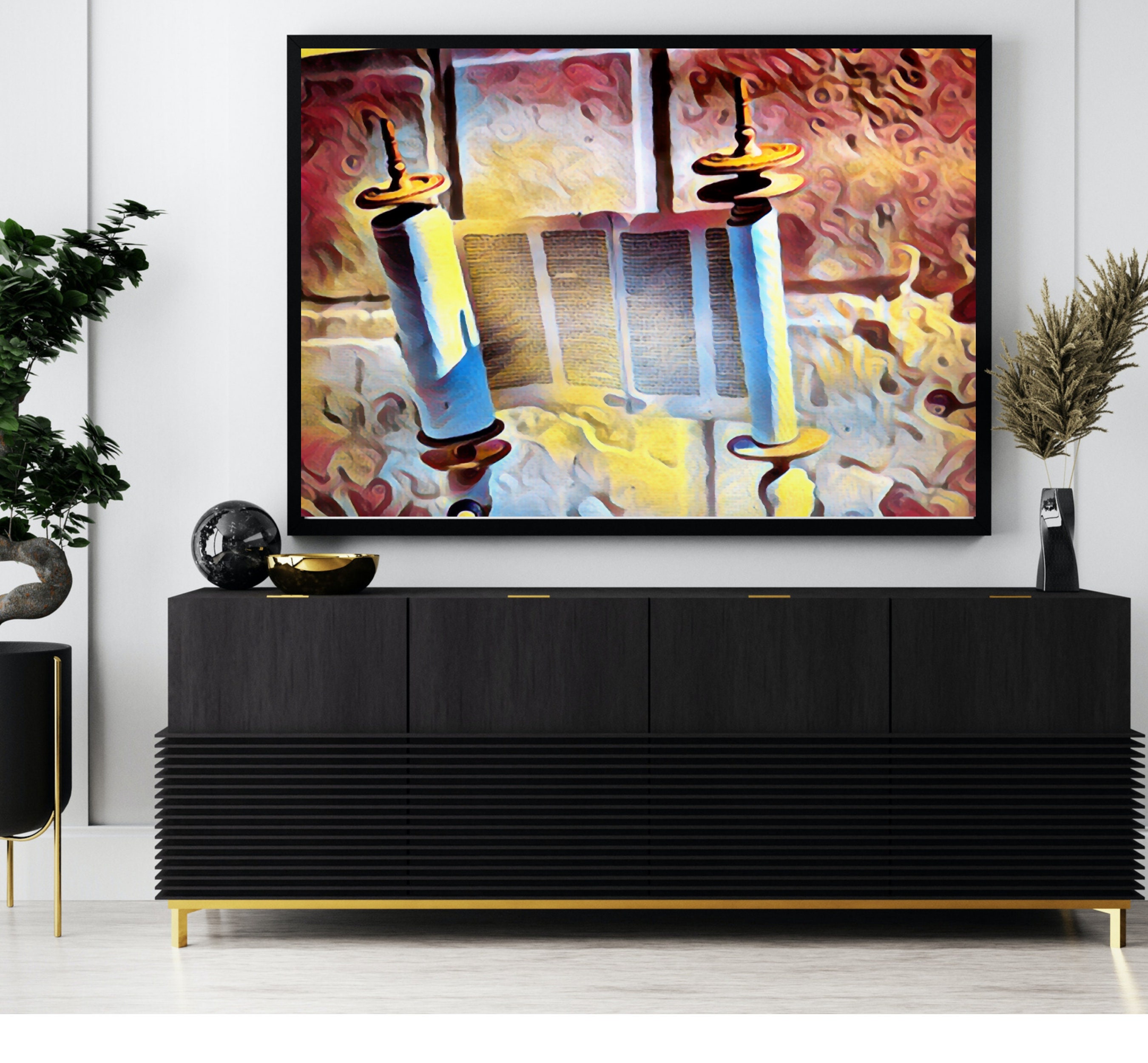 Jerusalem Art Lifting of the Torah at the Kotel Israel Acrylic Art or ...