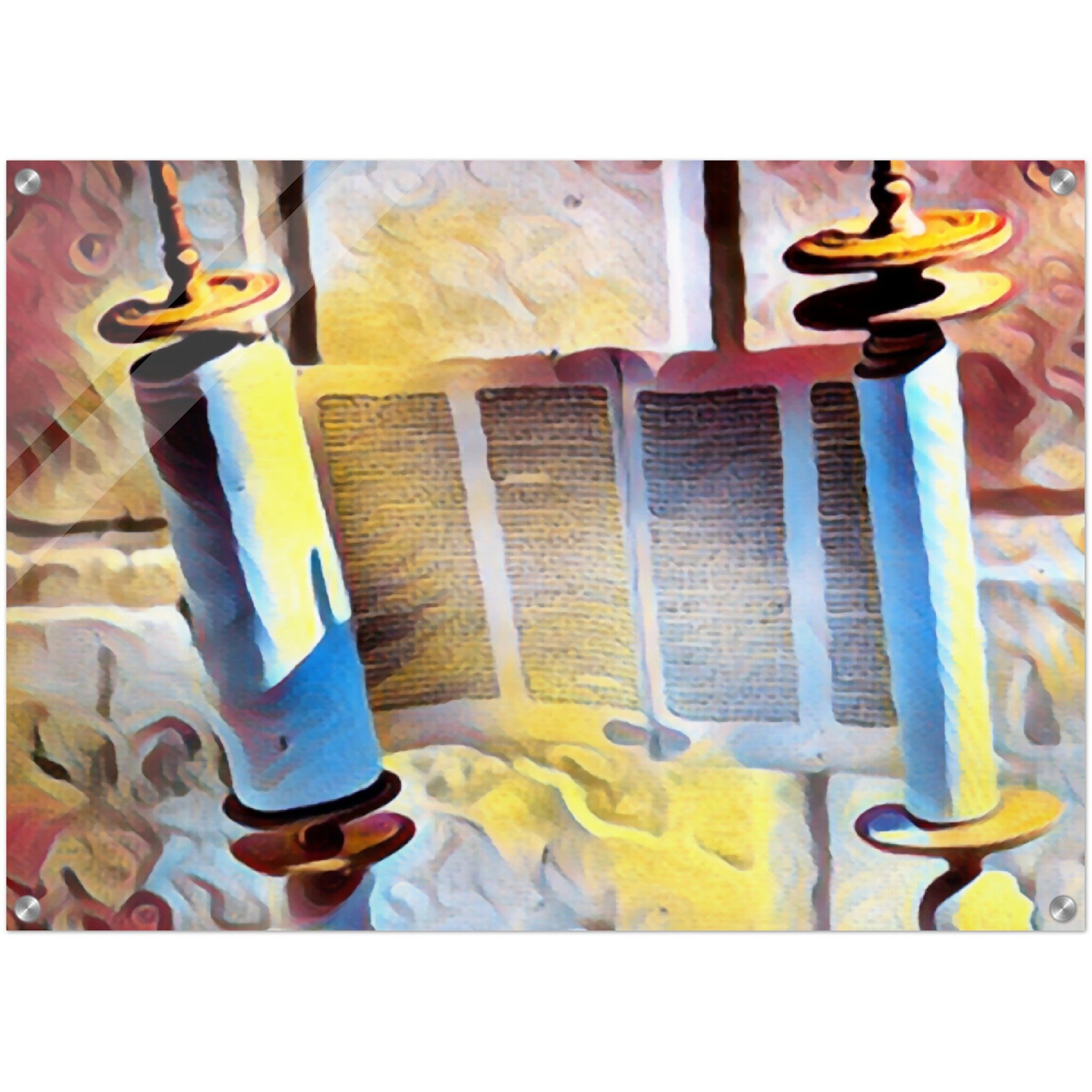 Jerusalem Art Lifting of the Torah at the Kotel Israel Acrylic Art or ...