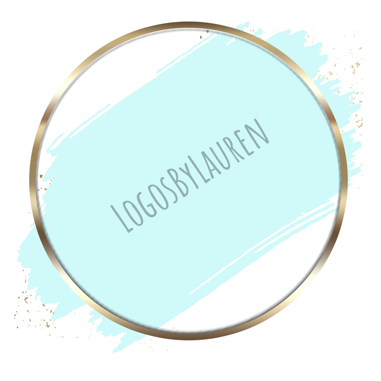 Logo Backgrounds Watercolour Navy and Gold Circle Clipart - Etsy