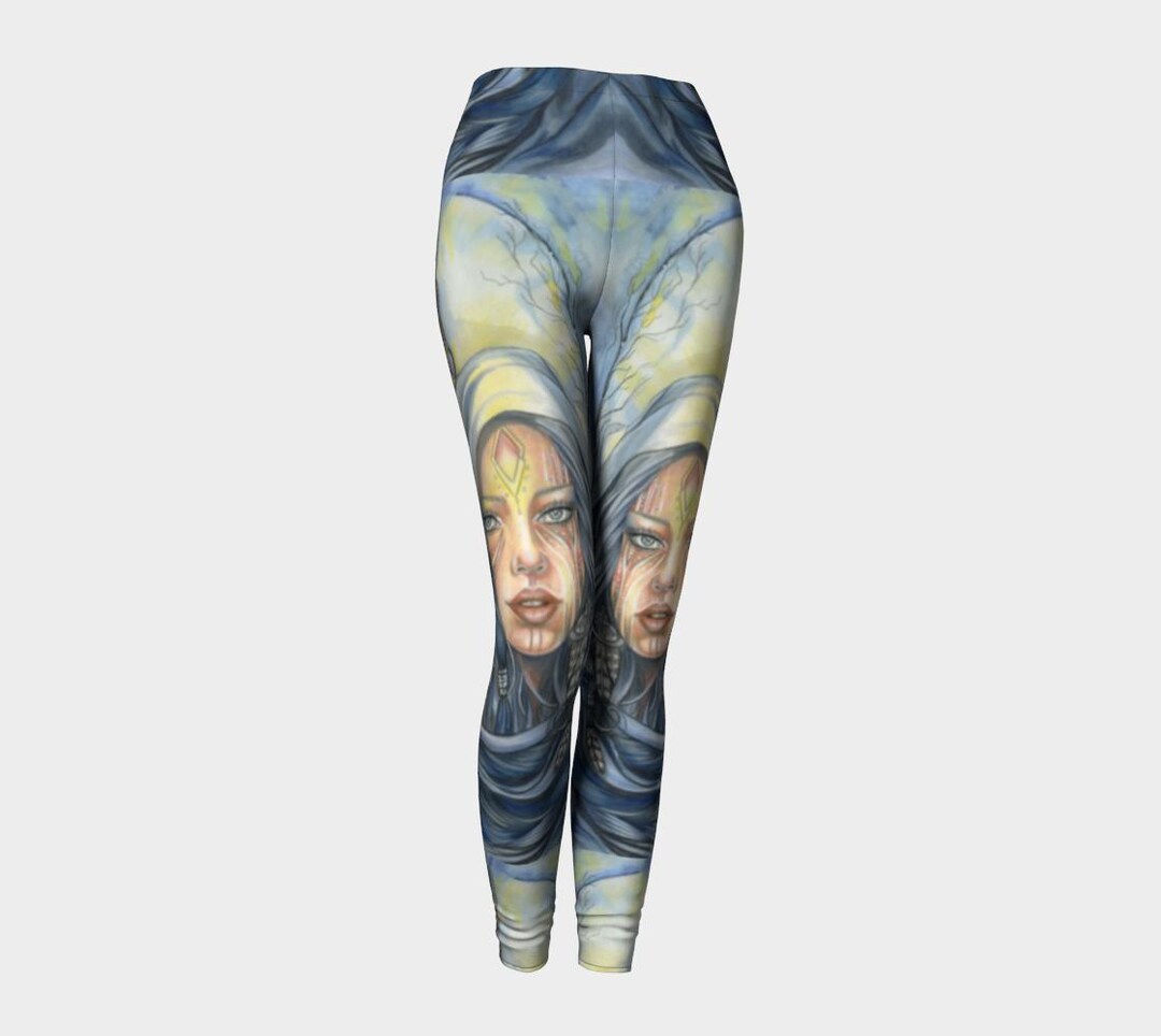 Winter's Veil Body Hugging Printed Legging - Etsy