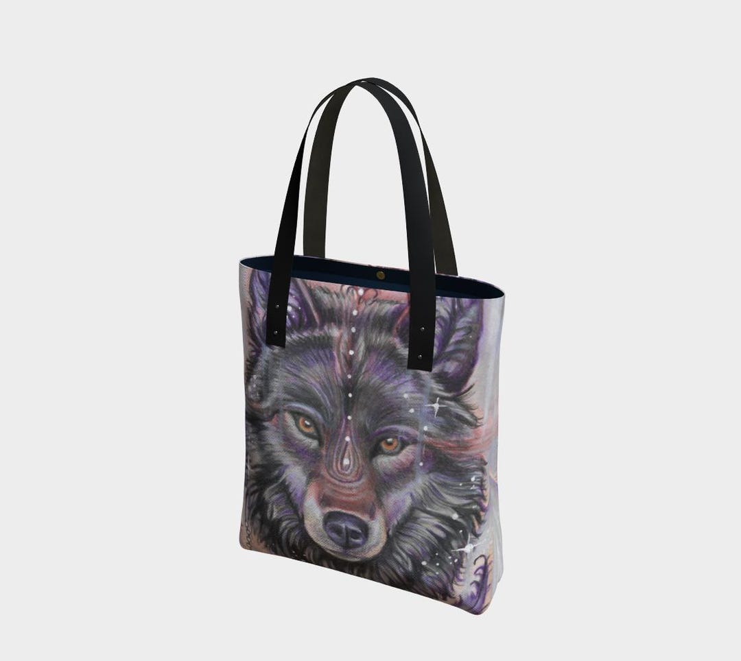 Black Wolf Tote, Spirit of the Black Wolf (basic & Urban Options ...