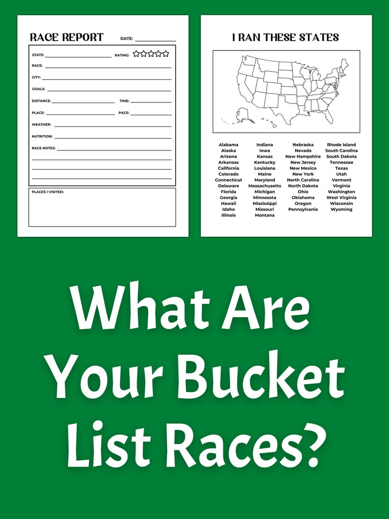 Printable Weekly Running Log Bundle With Bonus Trackers for Goals ...