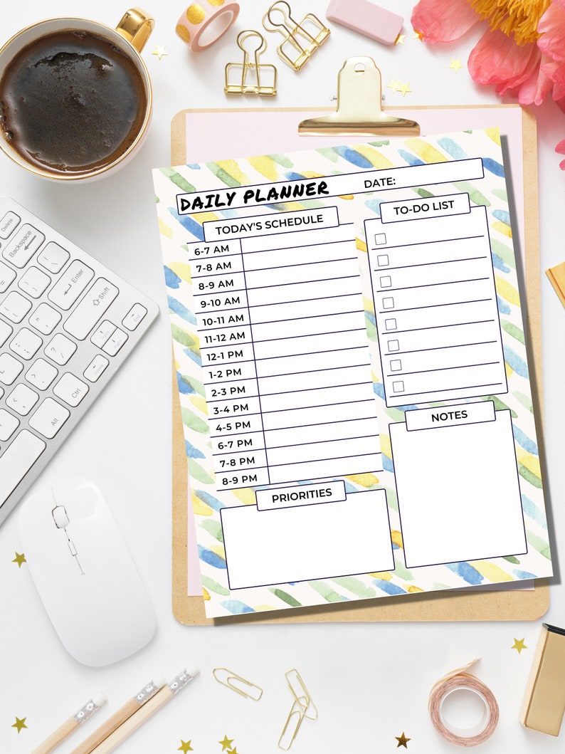 Printable Undated Planner Daily, Weekly, Monthly, and Yearly Instant ...
