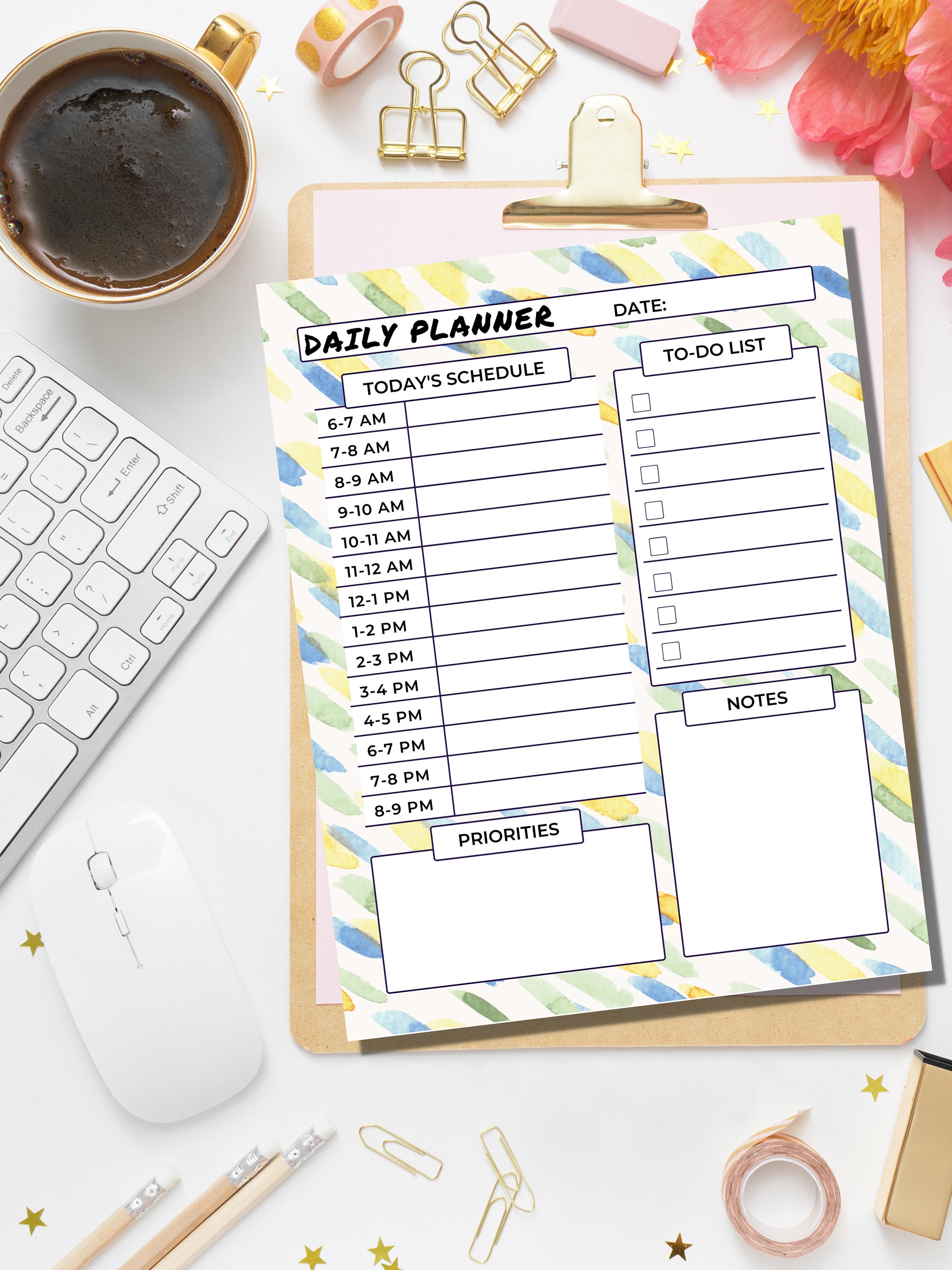 Printable Undated Planner Daily Weekly Monthly and Yearly - Etsy