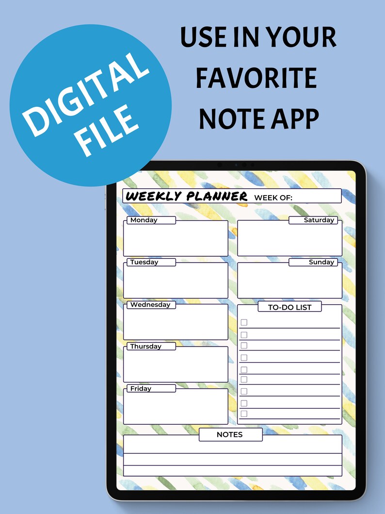 Printable Undated Planner Daily, Weekly, Monthly, and Yearly Instant ...