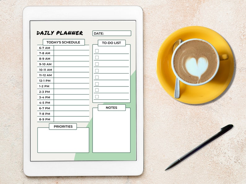 Printable Undated Daily Weekly Monthly Planner Digital Bundle - Etsy