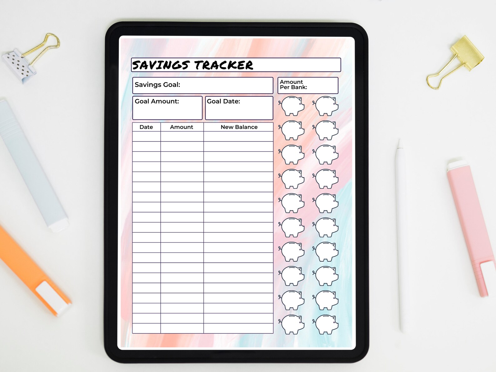 Financial Trackers Printable Bundle Digital Download for - Etsy