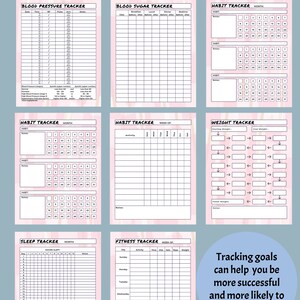 Well-being Tracker Bundle for Health, Fitness, Habits, and Weight ...