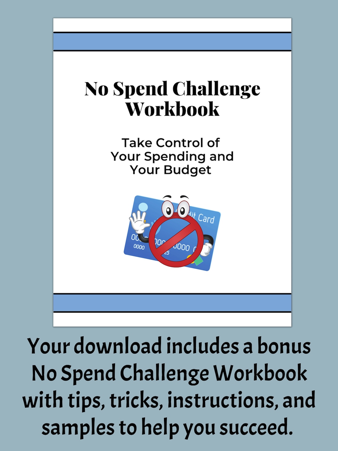 No Spend Challenge Worksheets and Workbook With Tips to Help You ...