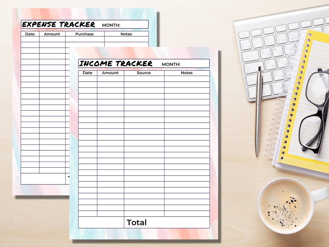 Financial Trackers Printable Bundle - Digital Download for Savings ...
