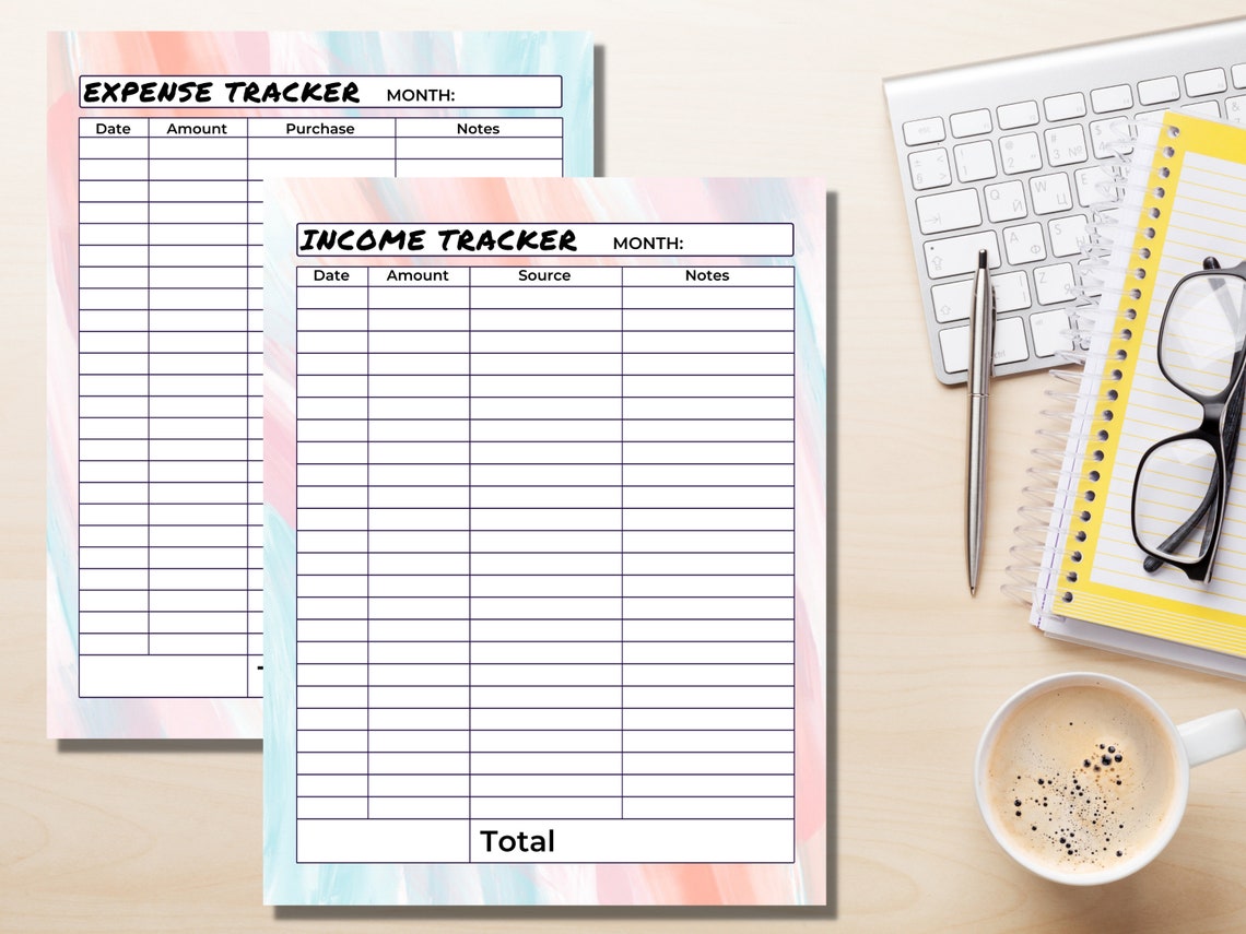 Financial Trackers Printable Bundle Digital Download for - Etsy