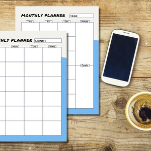 Printable Undated Daily Weekly Monthly Planner Digital Bundle With ...