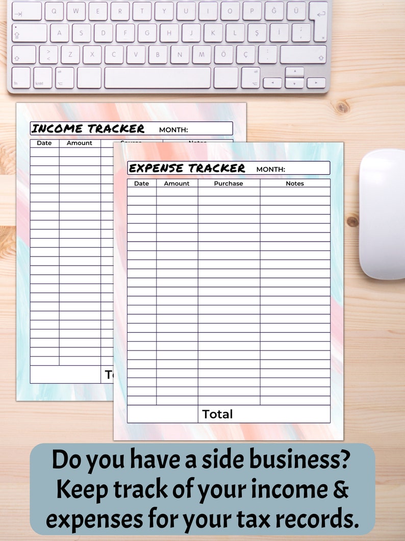 Financial Trackers Printable Bundle Digital Download for - Etsy