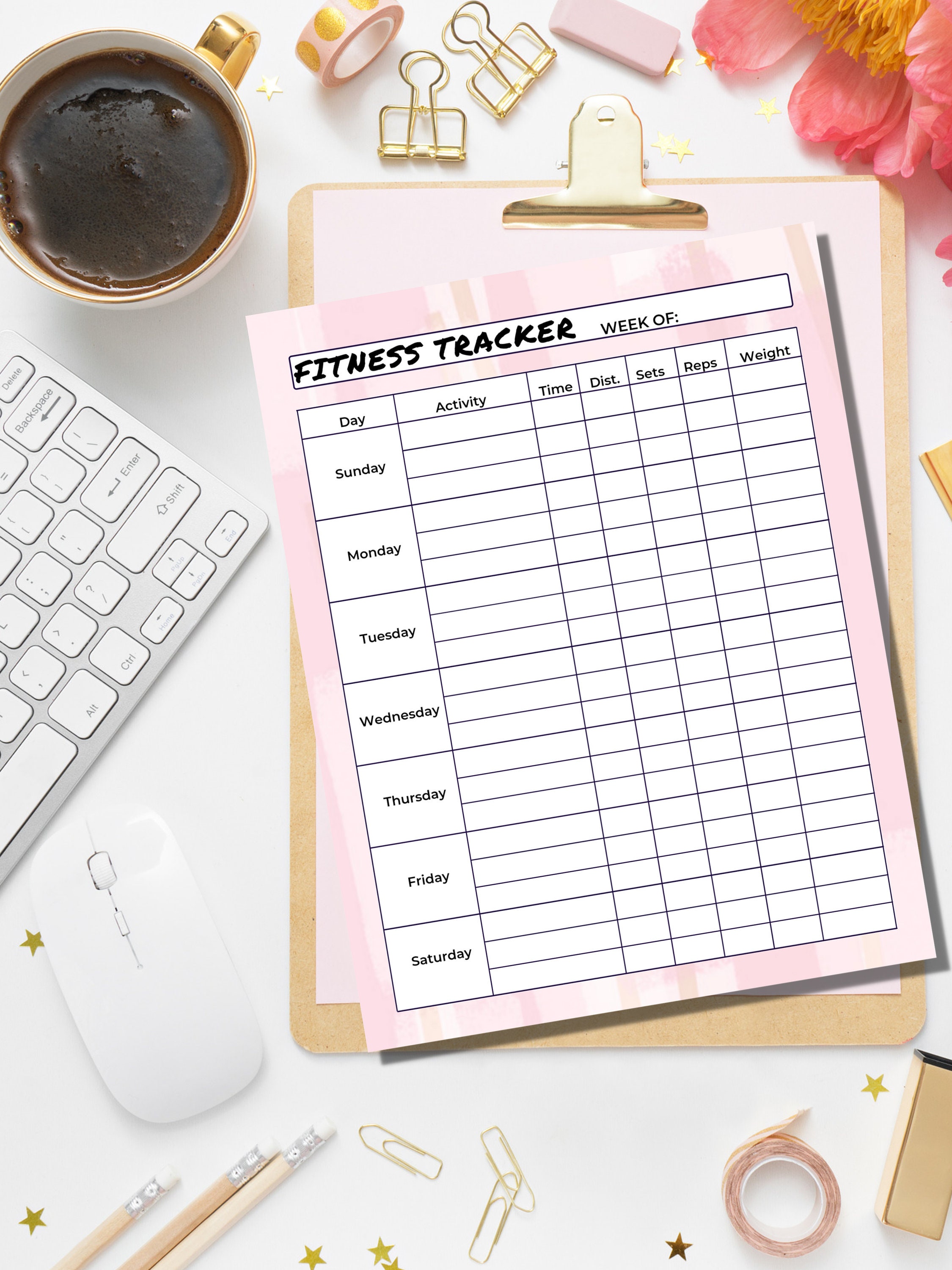 Well-being Tracker Bundle for Health, Fitness, Habits, and Weight ...