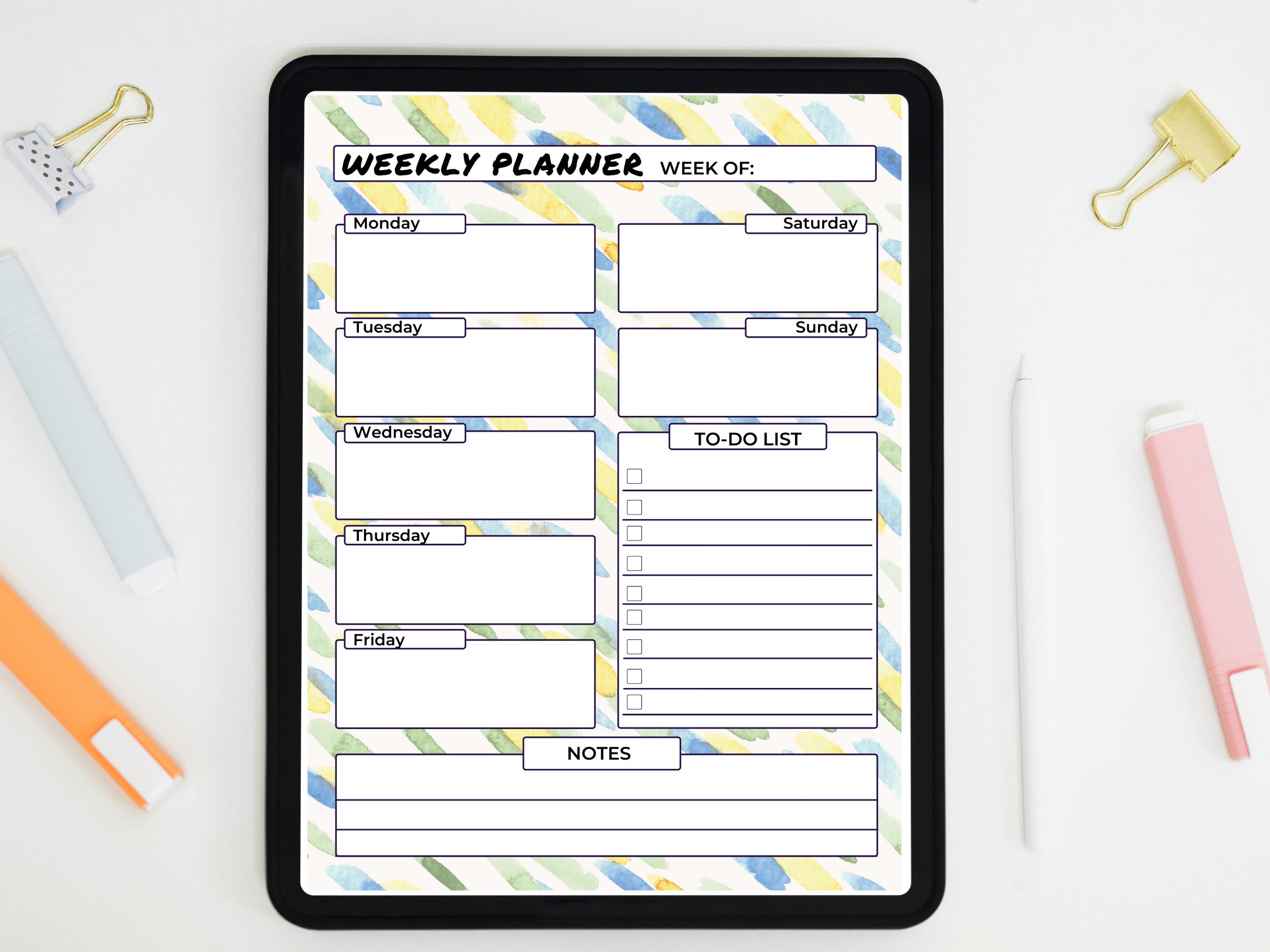 Printable Undated Planner - Daily, Weekly, Monthly, and Yearly Instant ...