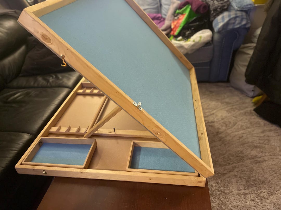 Multi Angle 42x30 Table Top Jigsaw Surface With Sorting Trays and Box ...