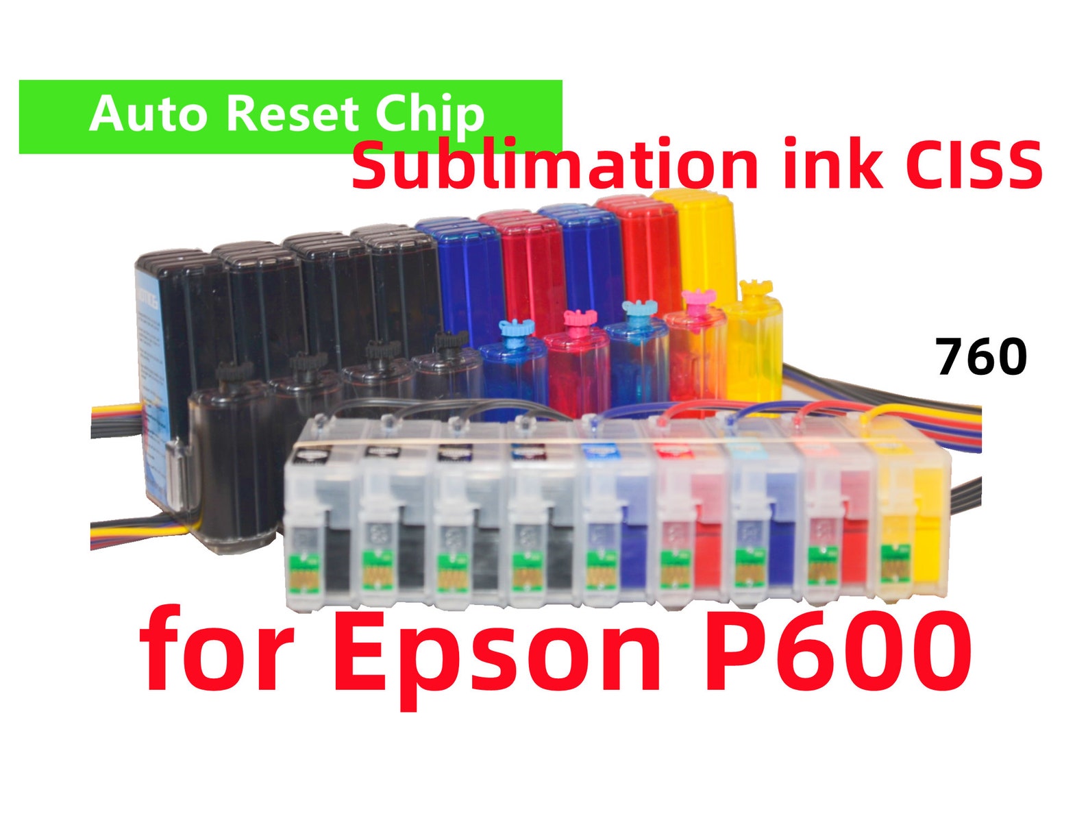 Empty CIS CISS Ink System for for Surecolor Sc P600 Wide Format Printer ...