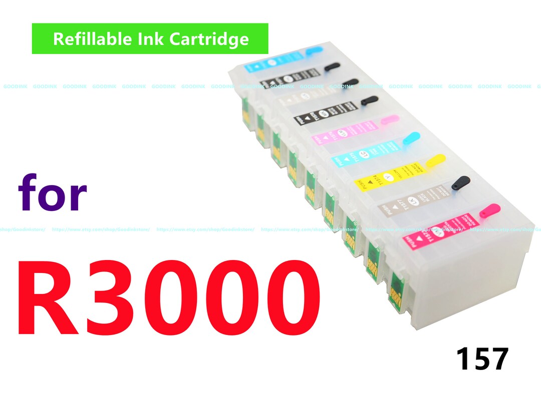 9 Empty Ink Cartridge Kit for Stylus Photo R3000 Printer T157 157 ...
