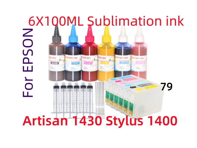 Empty Dye Sublimation Pigment Ink Refillable Ink Cartridge - Etsy