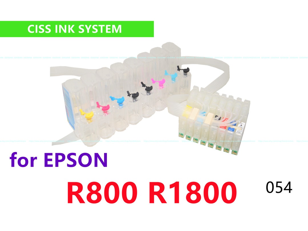 Empty, Dye, Pigment CIS CISS Ink System for Stylus Photo R800 R1800 ...