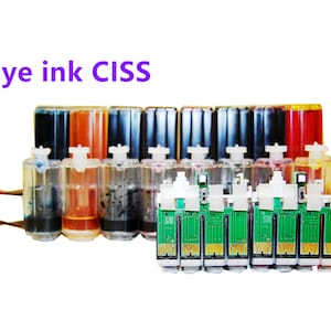 Empty, Dye, Pigment CIS CISS Ink System for Stylus Photo R2000 Printer ...