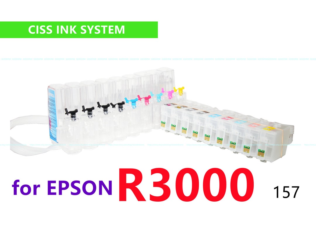 Refillable Empty Cis CISS Ink System for Stylus Photo R3000 Printer ...