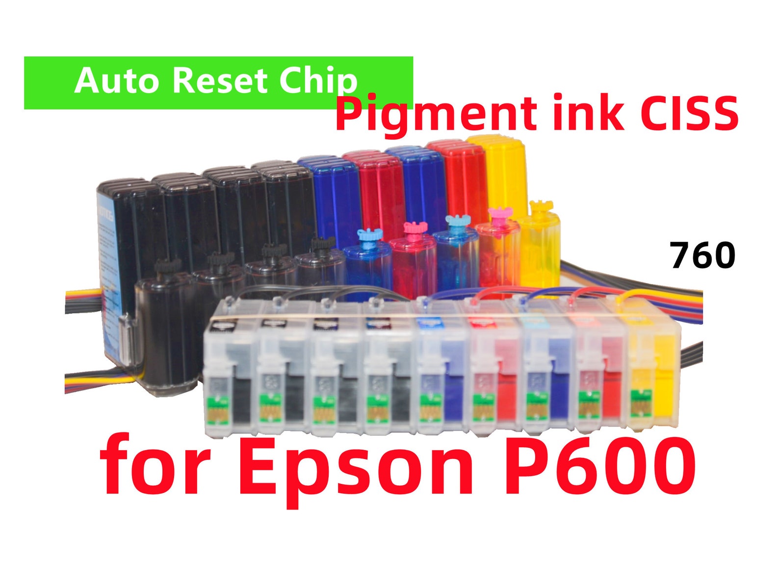 Empty CIS CISS Ink System for for Surecolor Sc P600 Wide Format Printer ...
