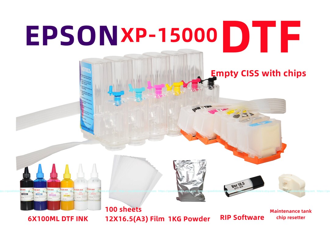 DTF Tools Kit CISS for Expression Photo Hd Xp-15000 Xp 15000 Xp1500 ...