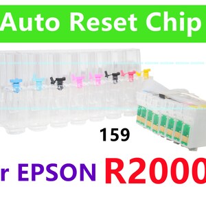 Empty, Dye, Pigment CIS CISS Ink System for Stylus Photo R2000 Printer ...