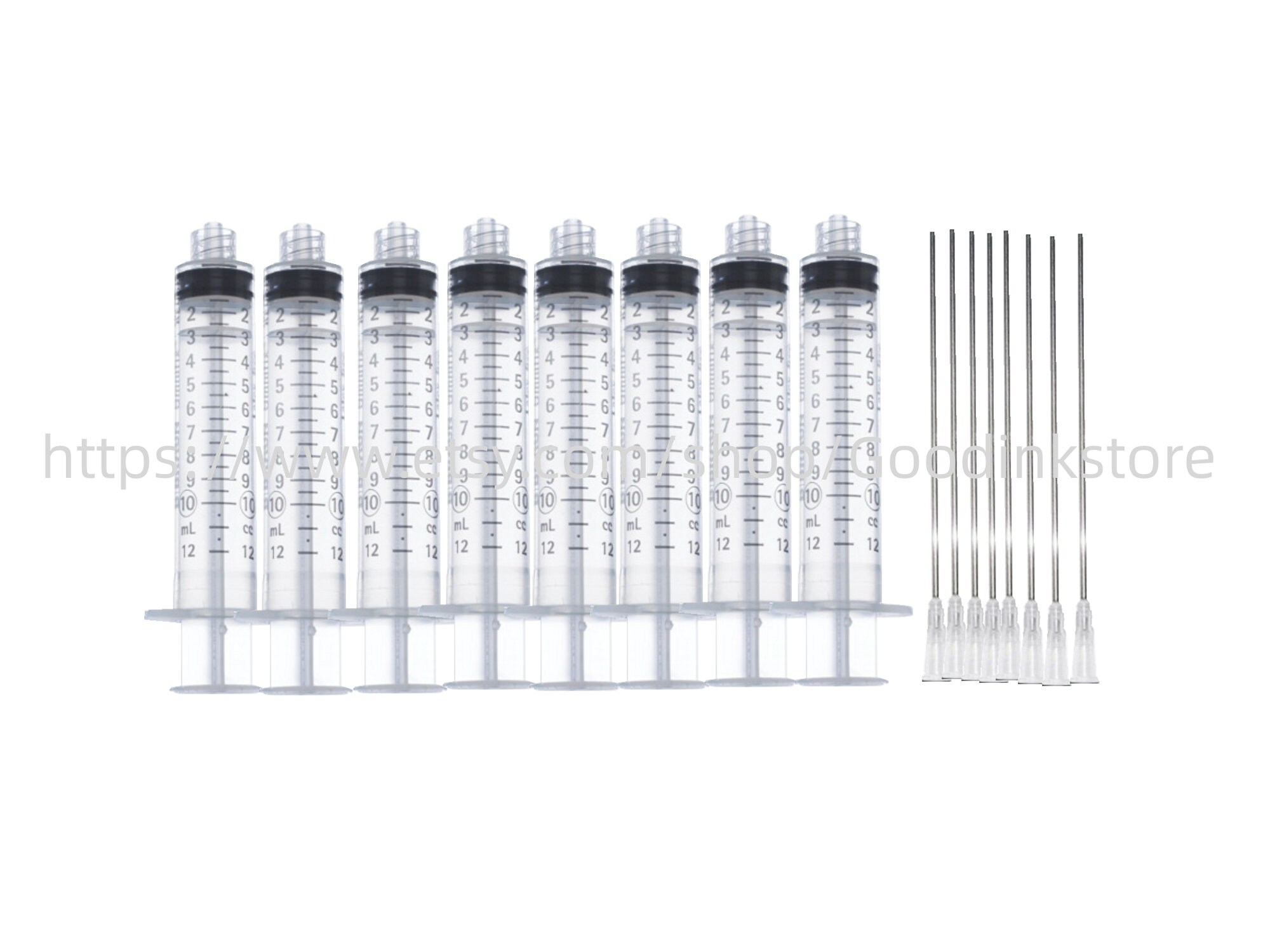 10ML Syringe With Long Blunt Needle for Refillable Ink Cartridge CISS ...